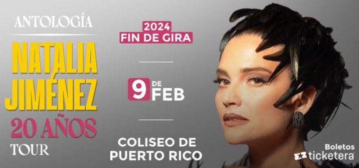 Natalia Jiménez Tickets, Coliseo de Puerto Rico - San Juan, Puerto Rico ...