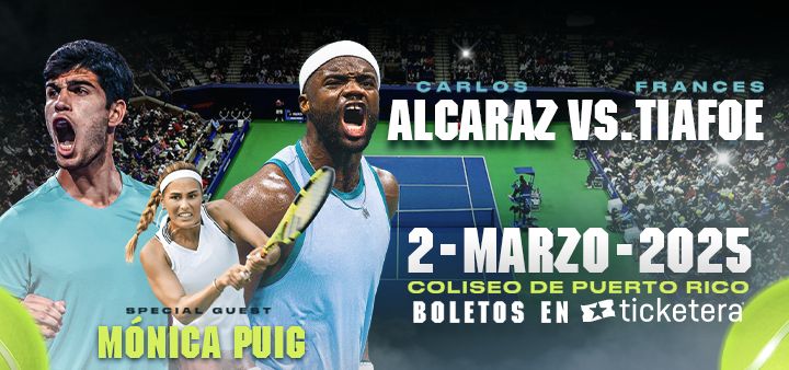 Carlos Alcaraz vs. Frances Tiafoe. Tickets, Coliseo de Puerto Rico ...